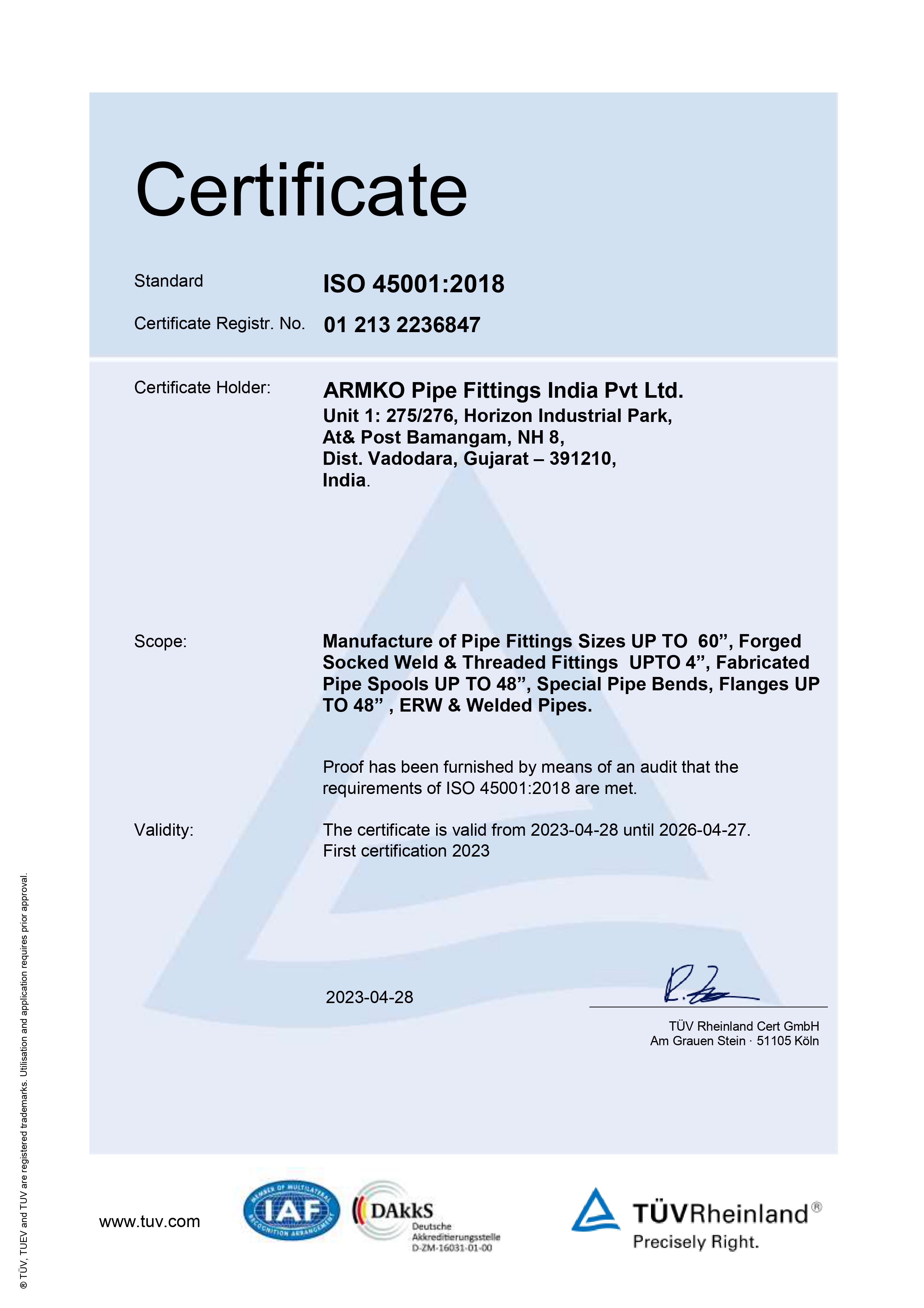 Armko Pipe Fittings